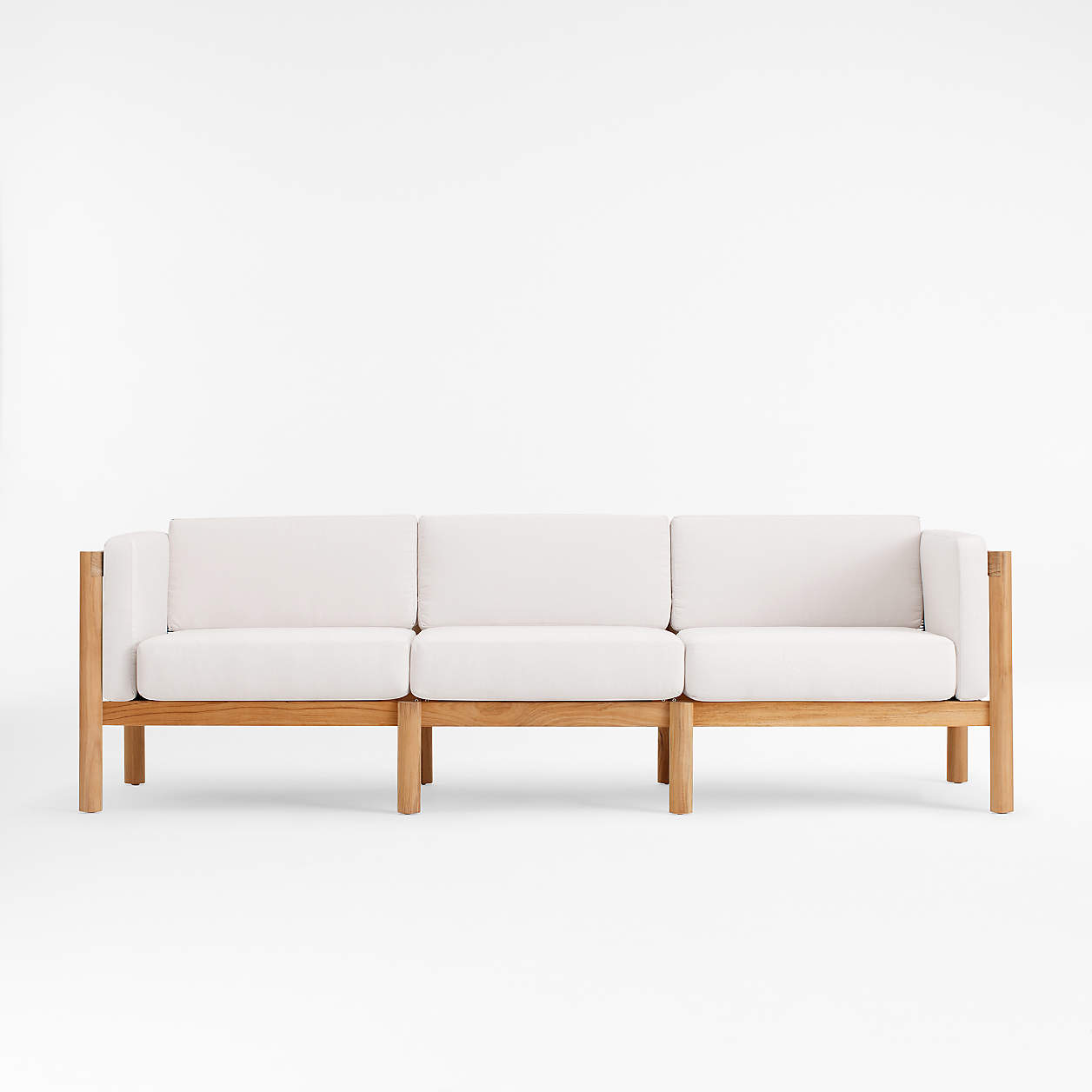 Neighbor Haven 93" Canvas Outdoor Sofa + Reviews | Crate & Barrel
