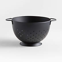 Nera Matte Black Colander + Reviews | Crate & Barrel Canada