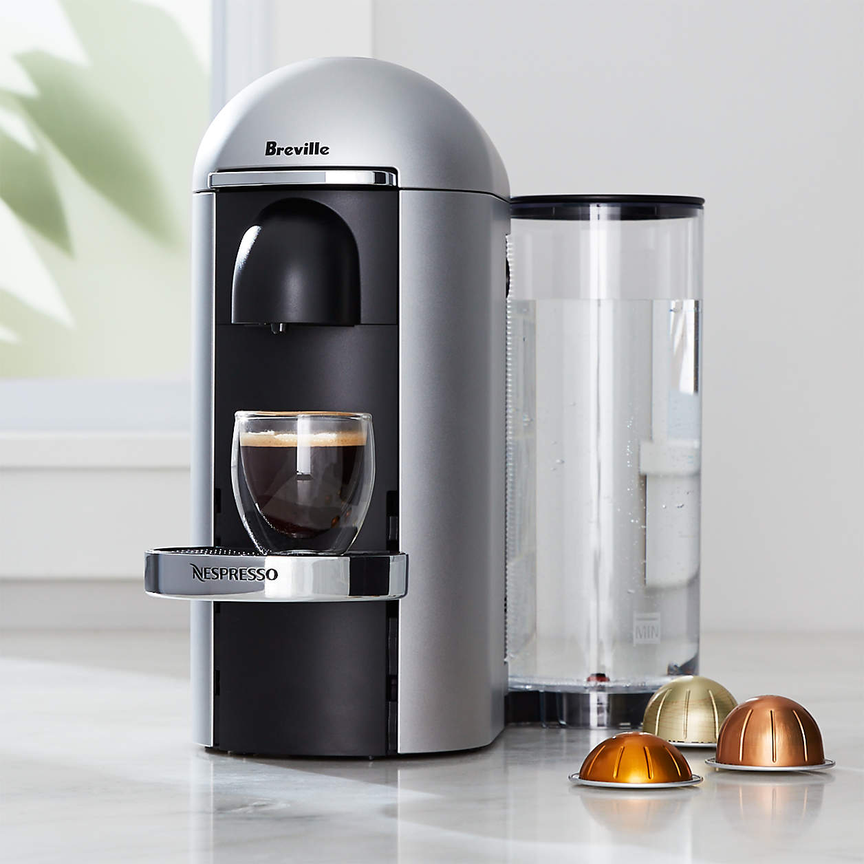 Nespresso by Breville Vertuo Deluxe Plus Silver Coffee Maker + Reviews ...