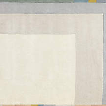 Neutral Colorblock Border Geometric Kids Rug 5x8 + Reviews | Crate & Kids