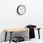 Newgate Black Rim Wall Clock + Reviews | Crate & Barrel