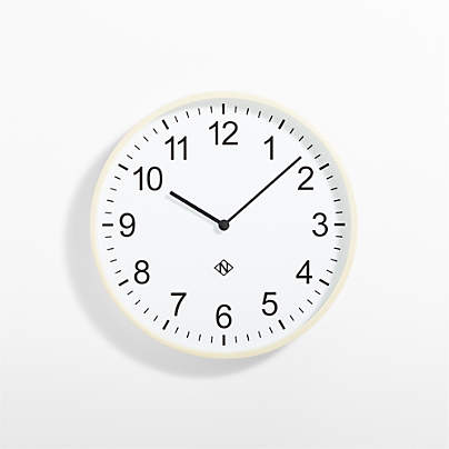 Newgate Black Rim Wall Clock + Reviews | Crate & Barrel