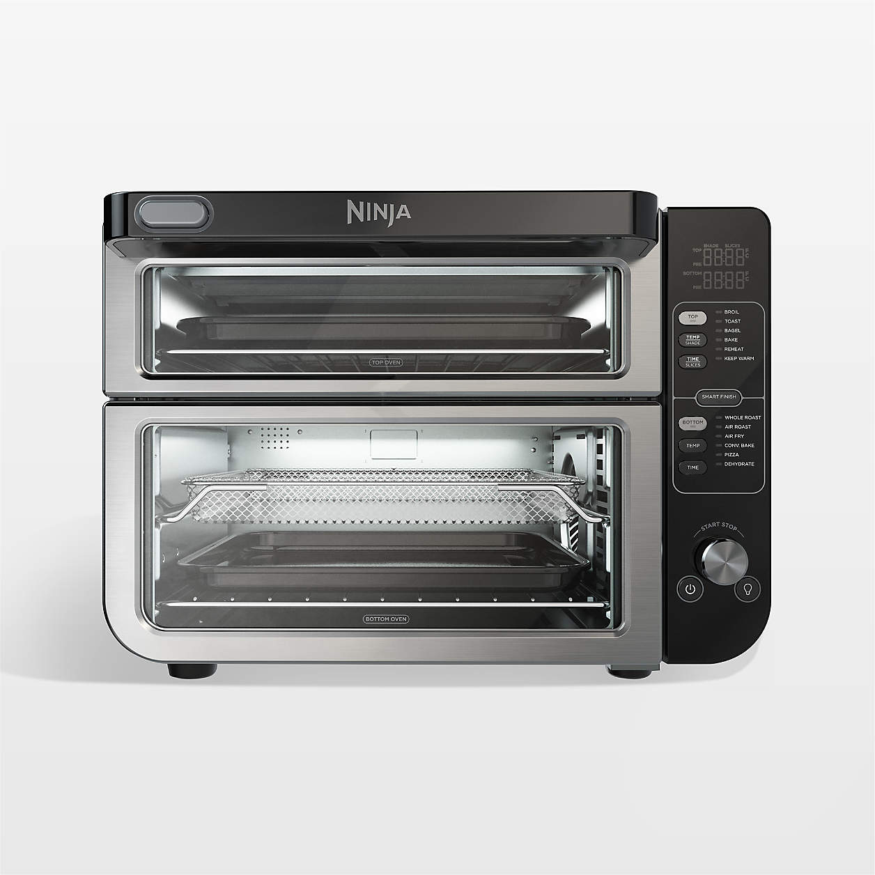 Ninja 12-in-1 Double Air Fry Oven with FlexDoor + Reviews | Crate & Barrel