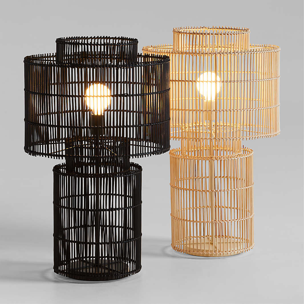 Woven Lighting: Rattan Pendant Lights & Wicker Lamps | Crate & Barrel