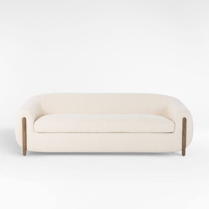 Nora Warm Ivory Tub Sofa + Reviews | Crate & Barrel