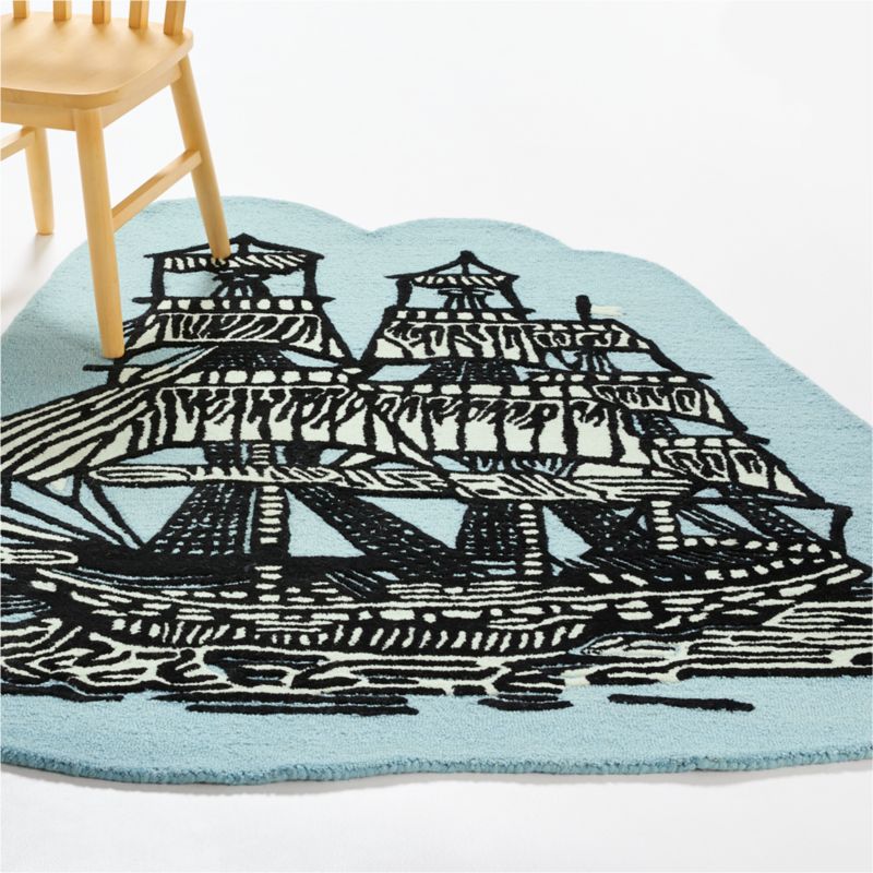 Nordic Ship Rug | Crate & Kids