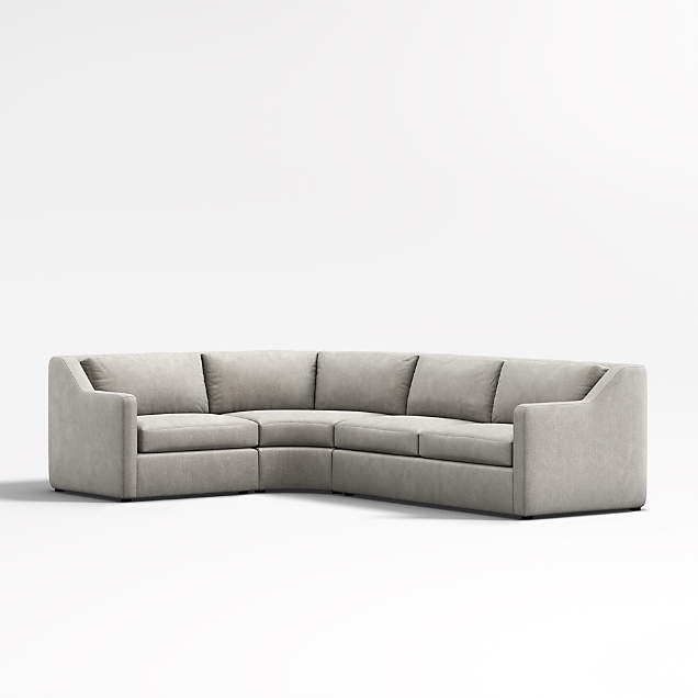 Notch 2-Piece Sectional Sofa + Reviews | Crate & Barrel
