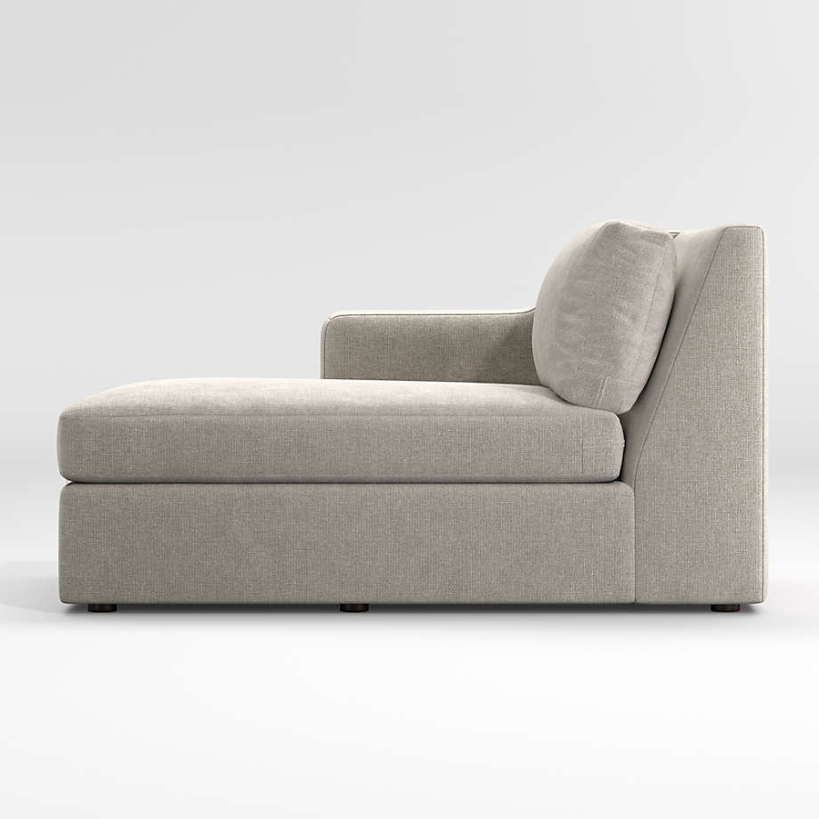 Notch Left-Arm Chaise + Reviews | Crate & Barrel