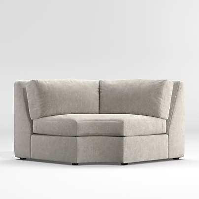 Cambria Green Velvet Wedge Chair | Crate & Barrel