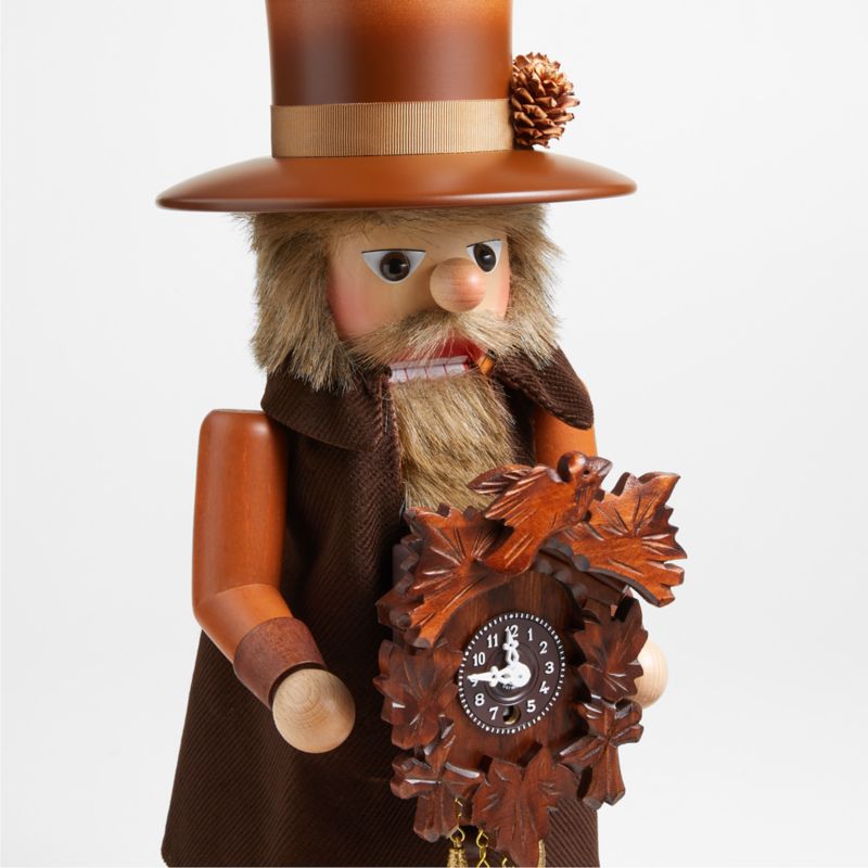 Handmade Clockmaker German Nutcracker 17" | Crate & Barrel