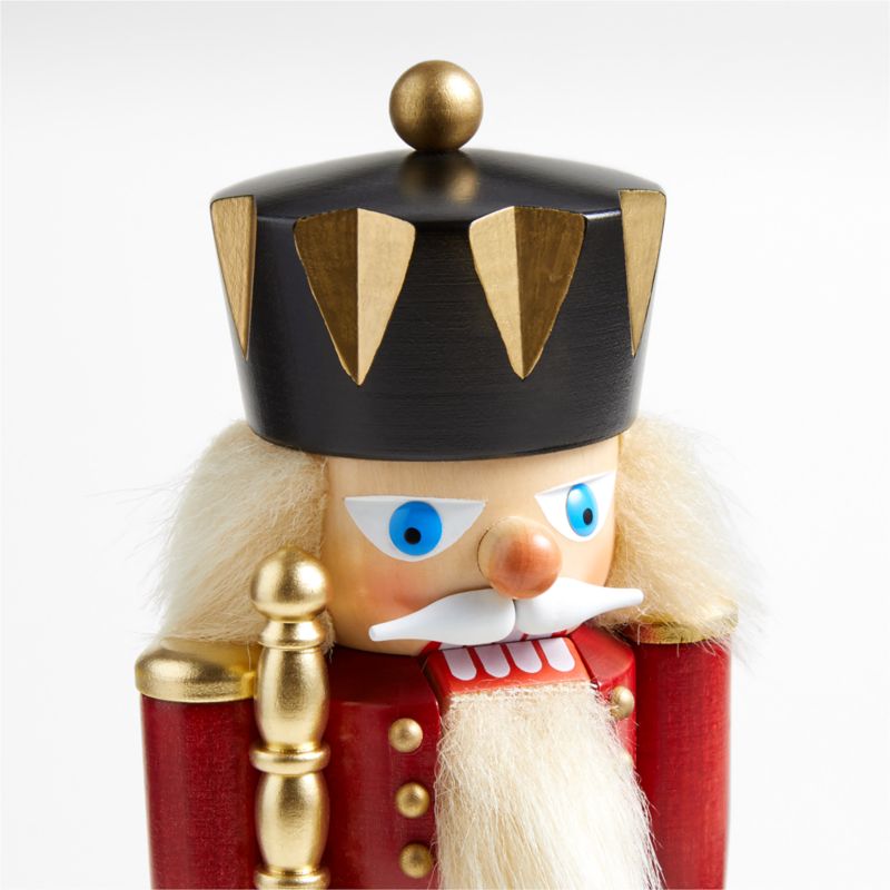 Handmade King German Nutcracker 10.5" + Reviews | Crate & Barrel