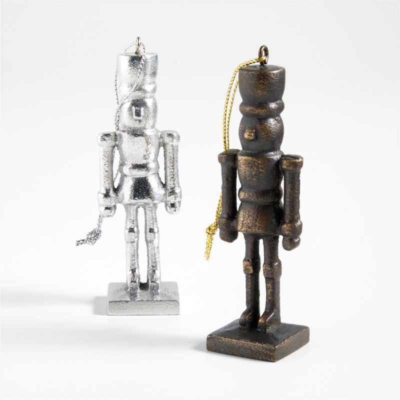 Brass Nutcracker Christmas Tree Ornament, Set of 4 + Reviews | Crate ...