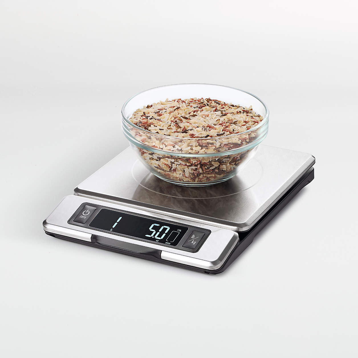 OXO 11-lb. Food Scale with Pull-Out Display + Reviews | Crate & Barrel