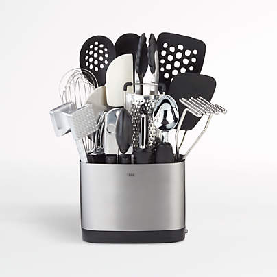 OXO Steel 15-Piece Stainless Steel Utensil Set + Reviews | Crate ...