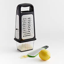 OXO Box Grater with Removable Zester + Reviews | Crate & Barrel