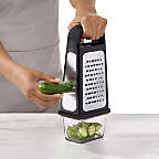 OXO Box Grater with Removable Zester + Reviews | Crate & Barrel