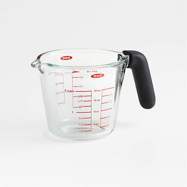 OXO 4-Cup Glass Measuring Cup + Reviews | Crate & Barrel