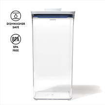 OXO POP 6.0-Qt Big Square Tall Airtight Food Storage Container | Crate & Barrel