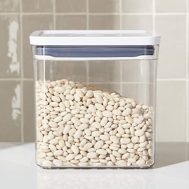 OXO POP 6.0-Qt Big Square Tall Airtight Food Storage Container | Crate & Barrel