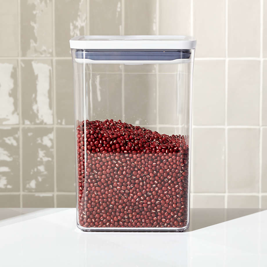OXO POP 4-Qt. Square Airtight Food Storage Container + Reviews | Crate & Barrel