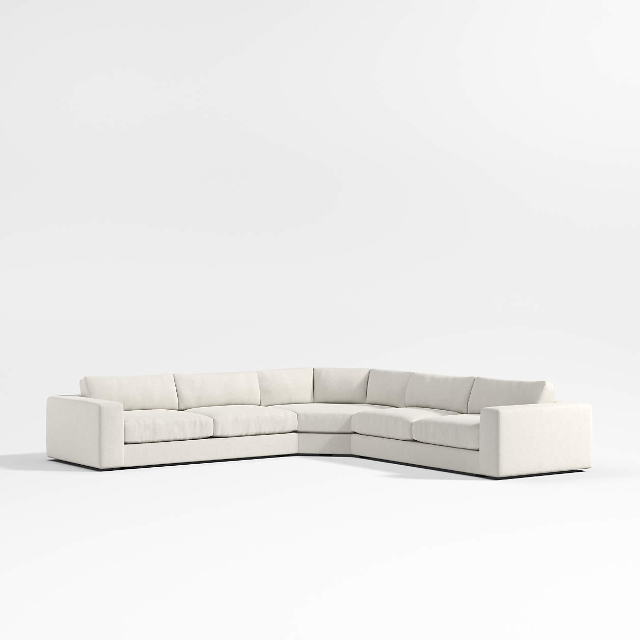 Oceanside Low Deep-Seat 3-Piece Sectional Sofa with Wedge + Reviews ...