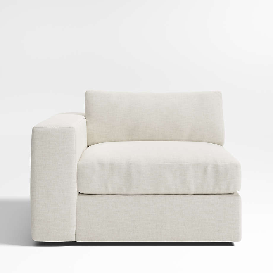 Oceanside Deep-Seat Left-Arm Chair | Crate & Barrel