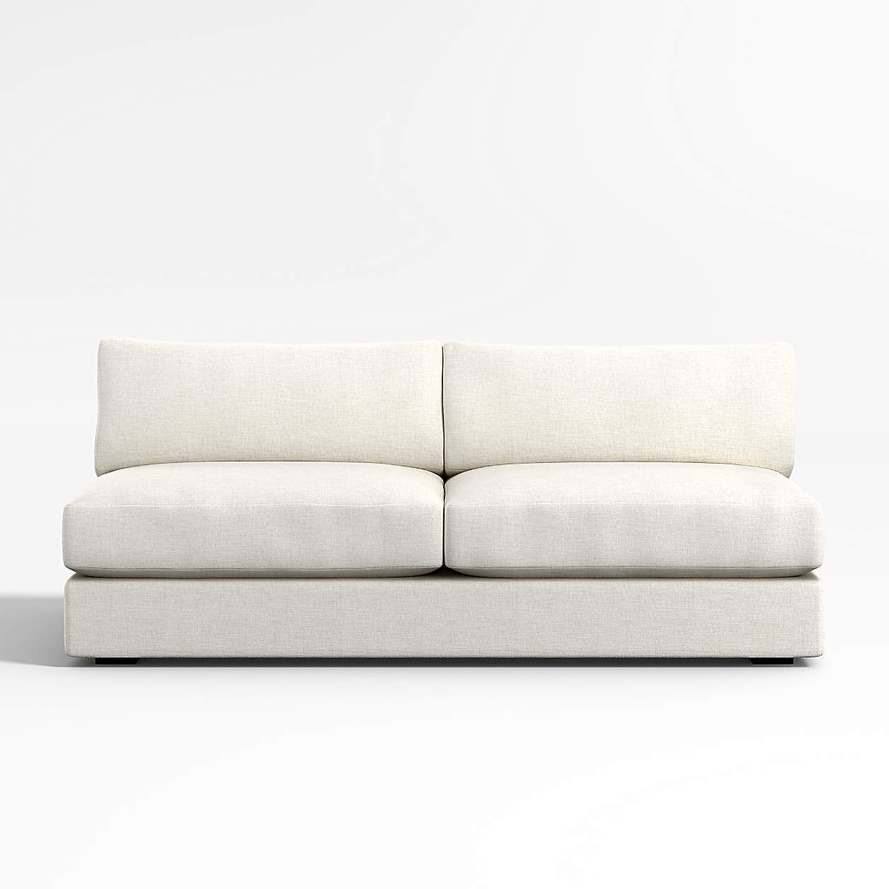 Oceanside Low Deep-Seat Armless Sofa + Reviews | Crate & Barrel
