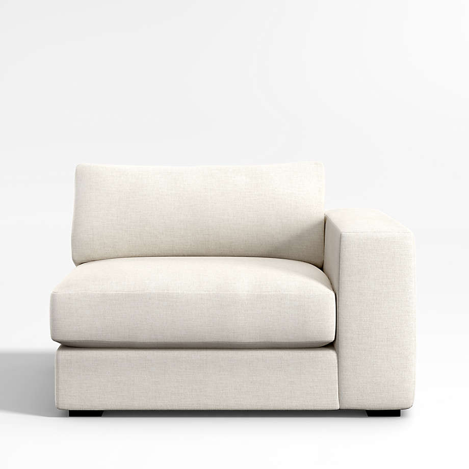 Oceanside Deep Right Wide-Arm Chair + Reviews | Crate & Barrel