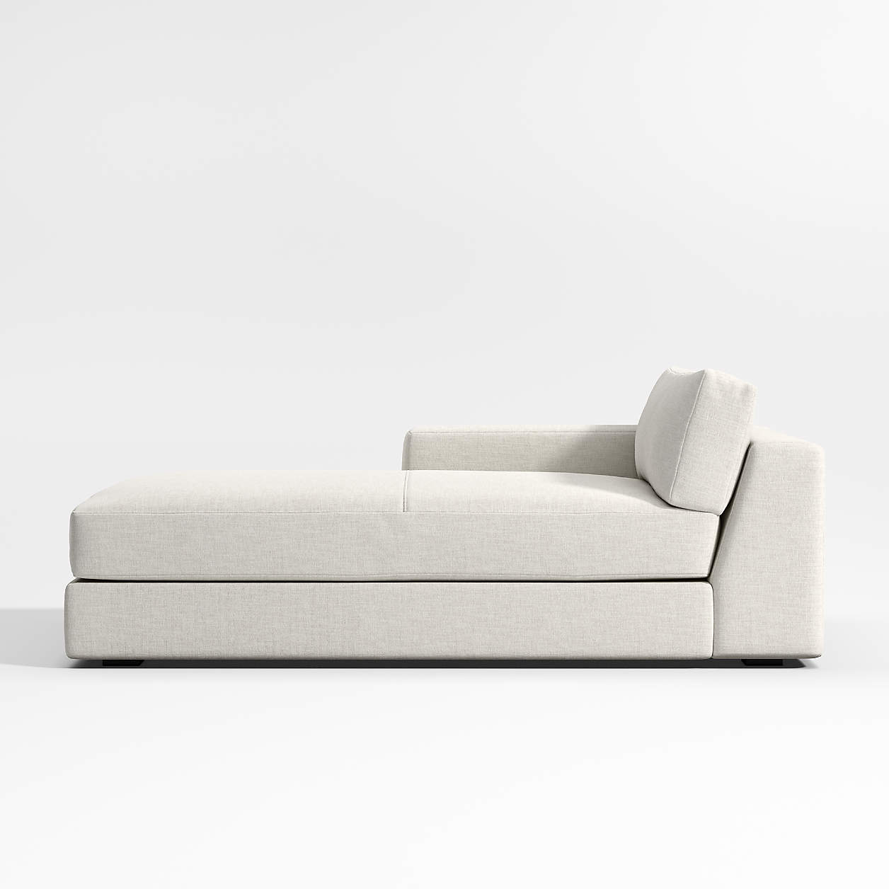 Oceanside Low Deep-Seat Left-Arm Chaise Lounge + Reviews | Crate & Barrel
