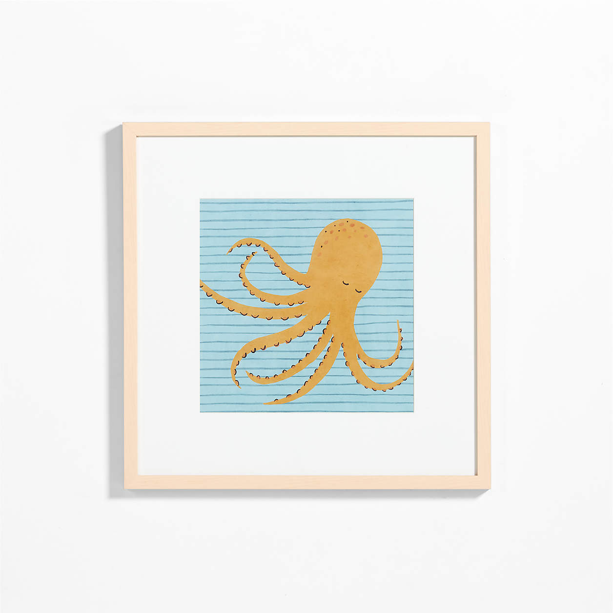 Octopus Framed Wall Art Print | Crate & Kids