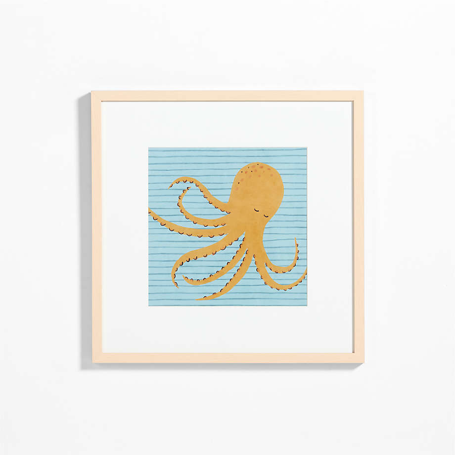 Octopus Framed Wall Art Print | Crate & Kids
