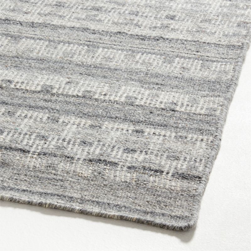 Odense Wool-Blend Pattern Grey Rug 12"x18" Swatch | Crate & Barrel Canada