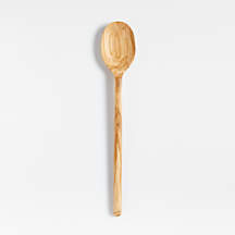 Olivewood Serving Spoon + Reviews | Crate & Barrel