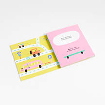 On the Move Fold-Out Kids Board Book by Mia Cassany | Crate & Kids