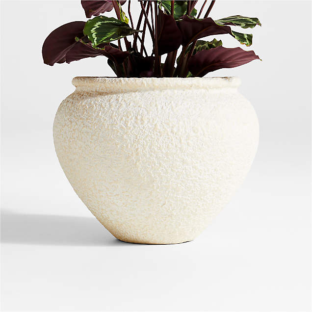Saabira Taupe 23.25" Tall Indoor/Outdoor Planter + Reviews | Crate ...