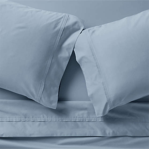 Favorite Organic Cotton Sateen White Bed Sheet Sets | Crate & Barrel
