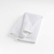 Bright White Antimicrobial Organic Cotton Hand Towel + Reviews | Crate ...