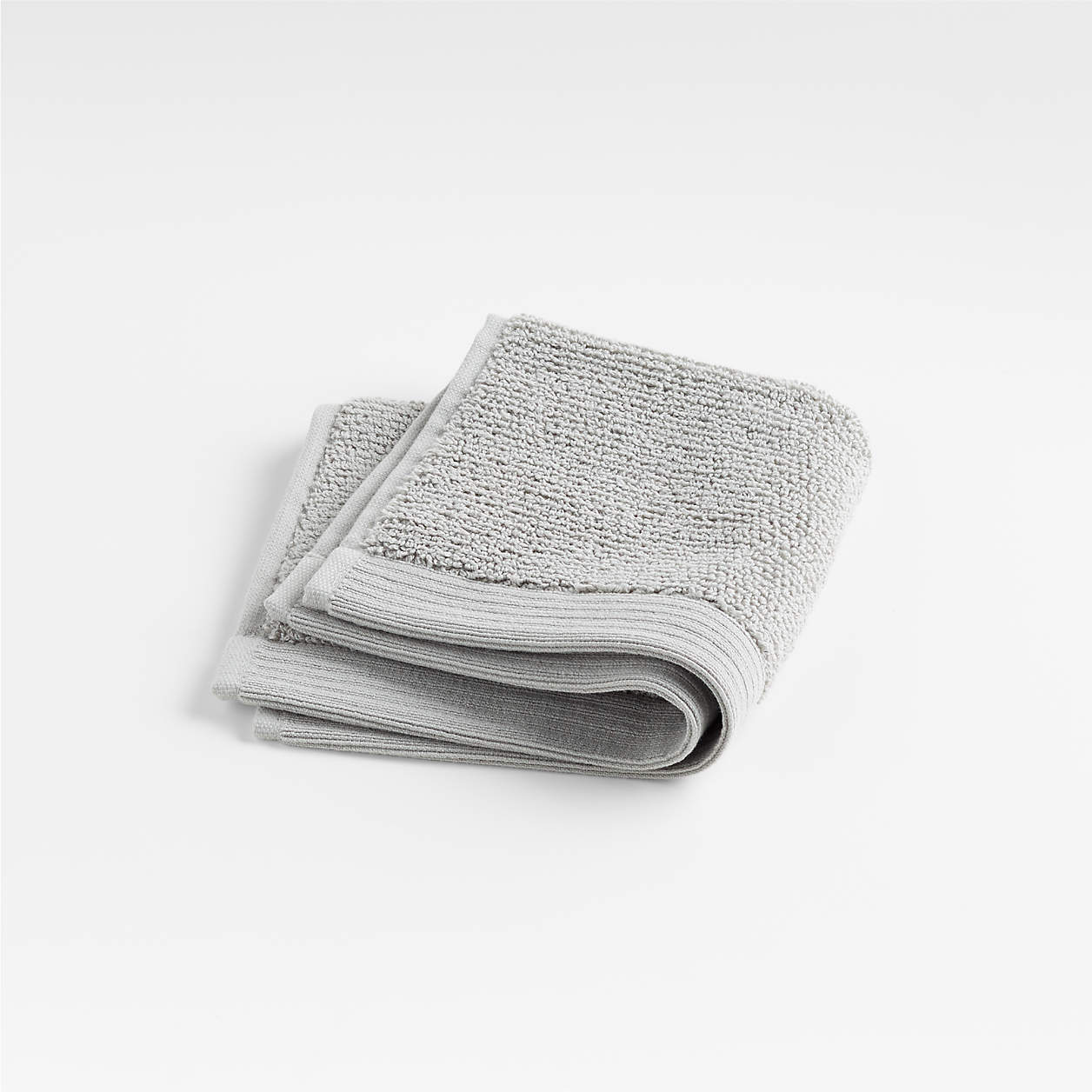 Ash Antimicrobial Organic Cotton Washcloth + Reviews | Crate & Barrel