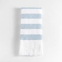 Organic Cedros Blue Hammam Hand Towel + Reviews | Crate & Barrel