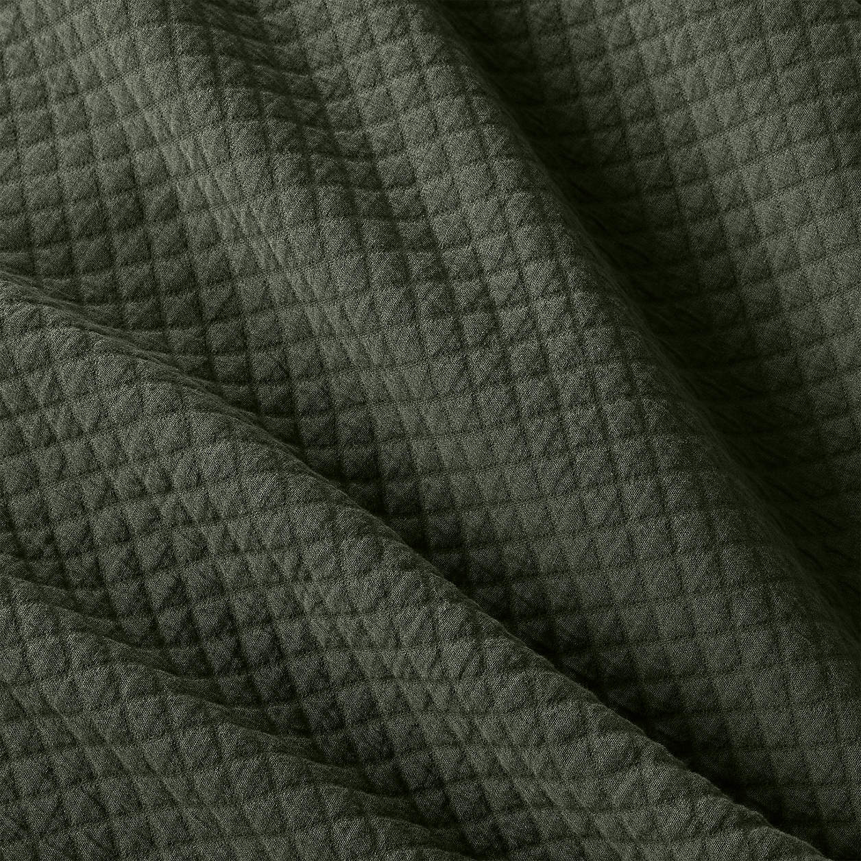 Organic Cotton Ficus Green Full/Queen Bed Coverlet + Reviews | Crate ...