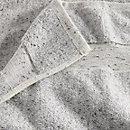 Turkish Organic Cotton Mist Blue Bath Mat + Reviews | Crate & Barrel