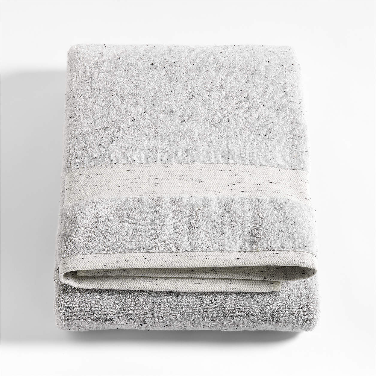 Organic Turkish Cotton Grey Fleck Bath Sheet + Reviews | Crate & Barrel ...