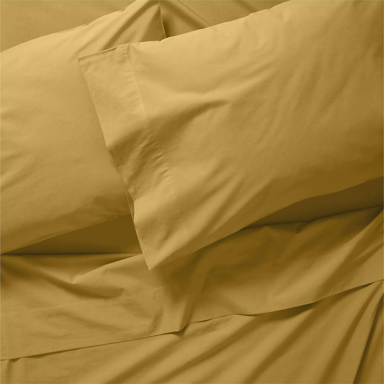 Kids Savannah Yellow Washed Organic Cotton Queen Sheet Set | Crate & Kids