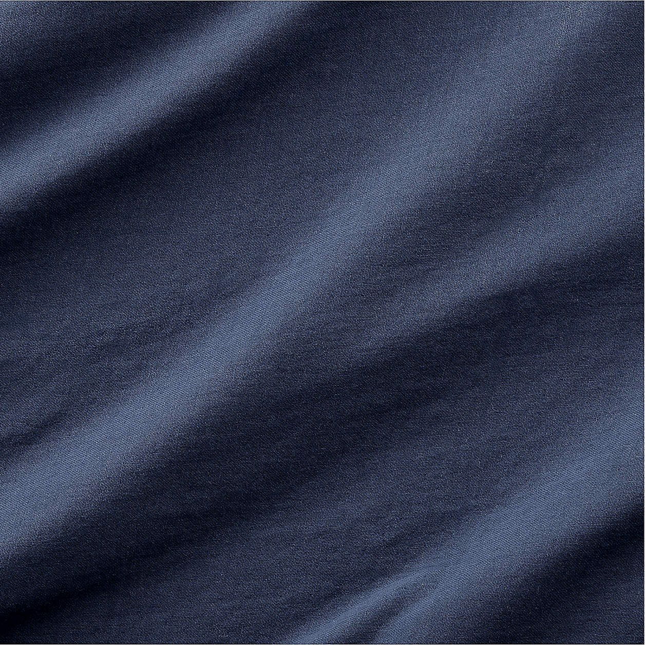 Organic Double Weave Indigo Blue Sheet Sets | Crate & Barrel