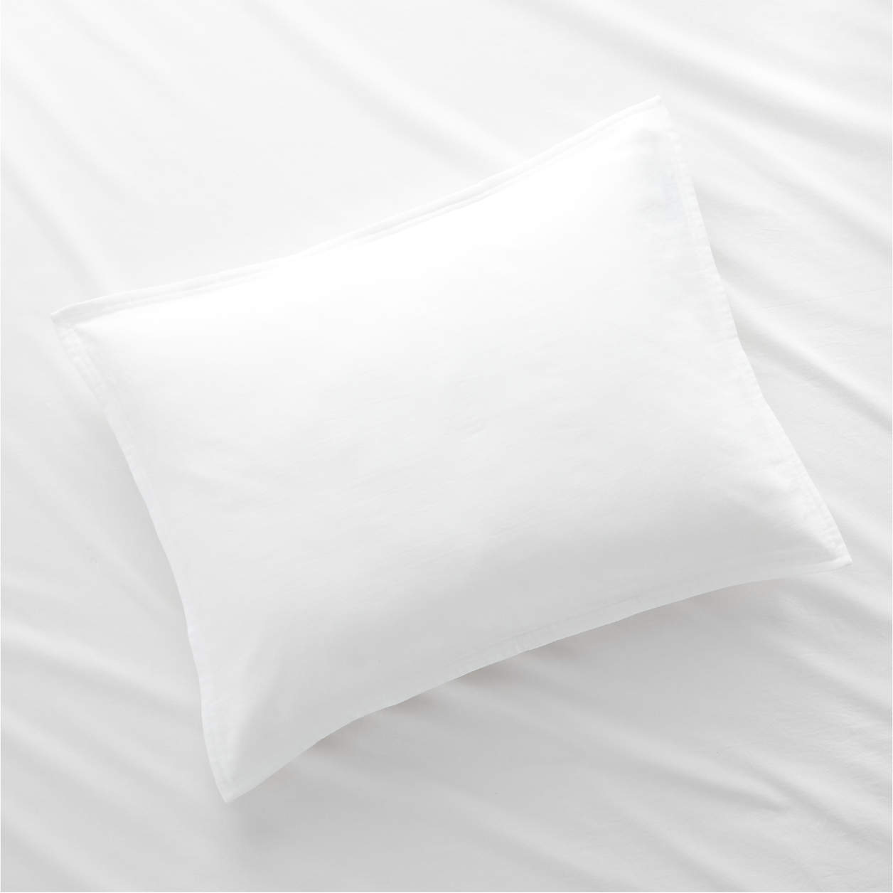 Aire Organic Cotton White Duvet Cover | Crate & Barrel