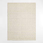 Oslo Wool Beige Area Rug 10'x14' | Crate & Barrel