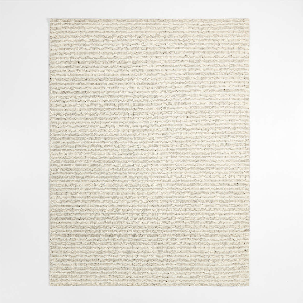 Oslo Wool Grey and Ivory Area Rug 6'x9' | Crate & Barrel Canada