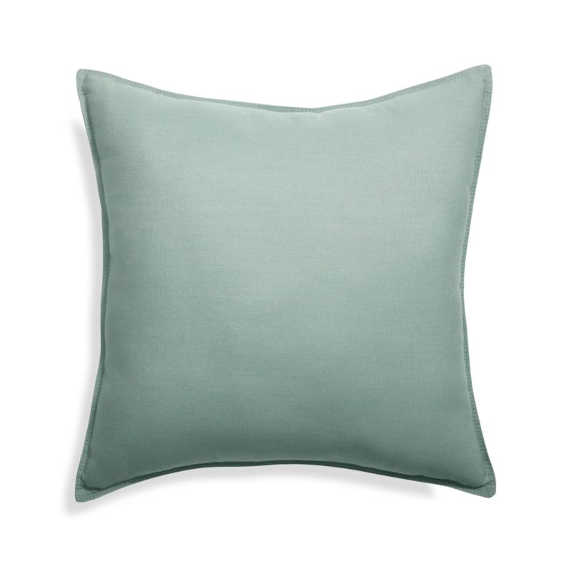 Sunbrella Spa Blue 20"x20" Outdoor Pillow + Reviews | Crate & Barrel