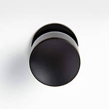 Oval Matte Black Knob + Reviews | Crate & Barrel Canada