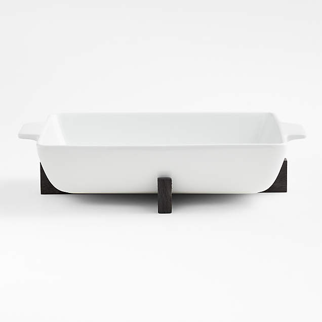 Cambridge Baking Dish with Rack + Reviews | Crate & Barrel
